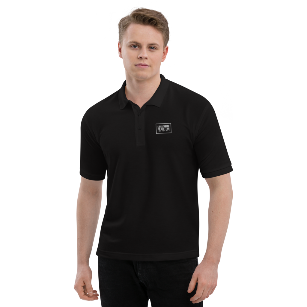 LCI Logo Men's Premium Polo | Libertarian Christian Institute